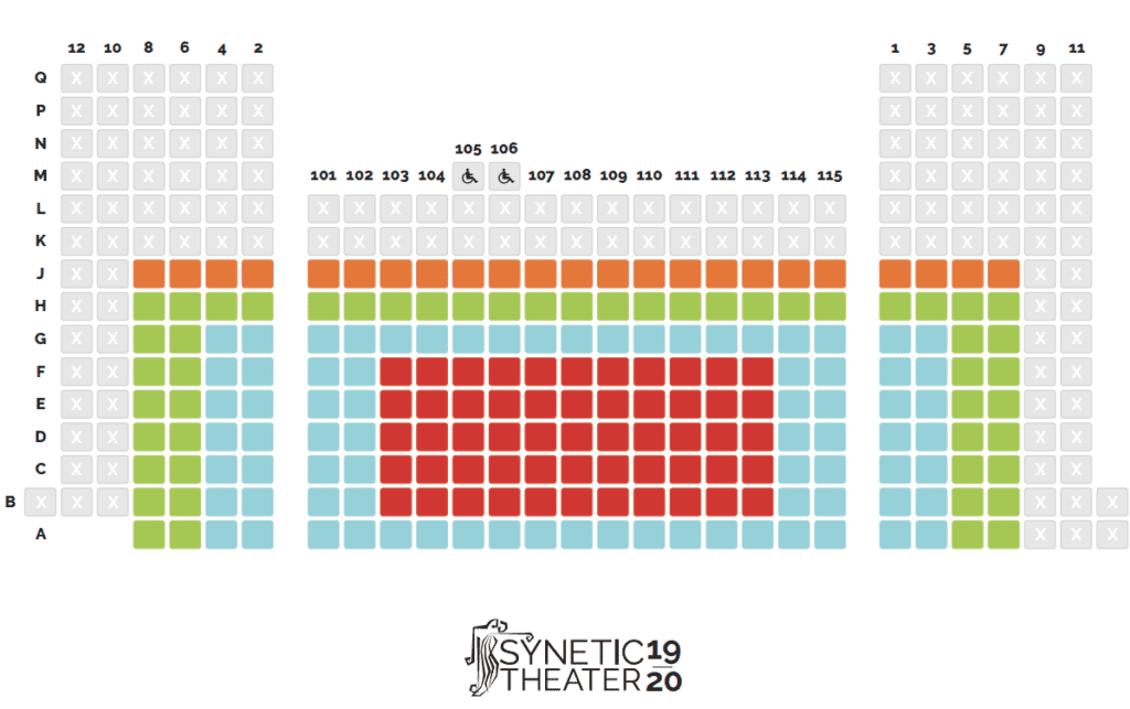 Seating Chart | Synetic Theater